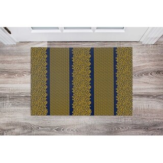 LEOPARD KEY NAVY & GOLD Doormat By Kavka Designs - Bed Bath & Beyond ...