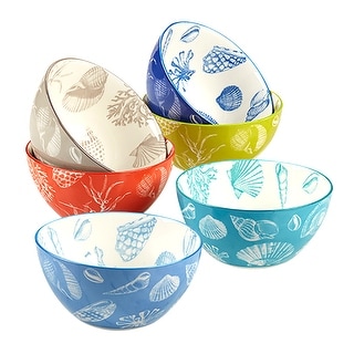 Certified International Soho Individual Porcelain Bowls (Set of 6 ...