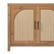 Walker Edison Modern 70-inch Reeded Sideboard with Arched Doors - Bed ...