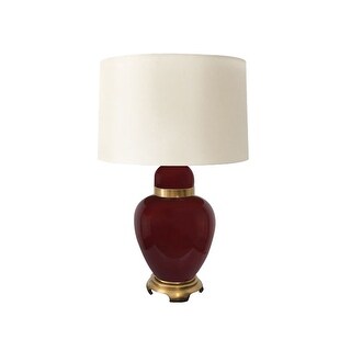 Glass 29" Urn Table Lamp, Ox Blood Red - Bed Bath & Beyond - 32907658