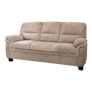Sofa with Block Feet, Beige - Bed Bath & Beyond - 35178324