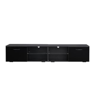 79 Inch Width TV Stand TV Cabinet with LED Light - n/a - Bed Bath ...