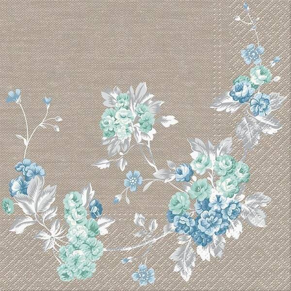 Set Of 20 Luncheon Peaceful Garden Napkins - Bed Bath & Beyond - 43842270