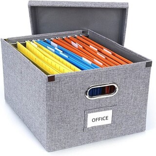 Collapsible Hanging File Storage Boxes (1pack) - Bed Bath & Beyond ...
