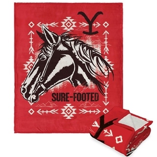 Paramount Yellowstone Sure Footed Silk Touch Sherpa Throw Blanket - Bed ...