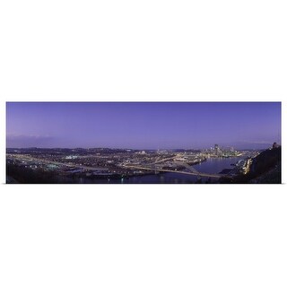 Aerial view of a city, Pittsburgh, Allegheny County, Pennsylvania ...