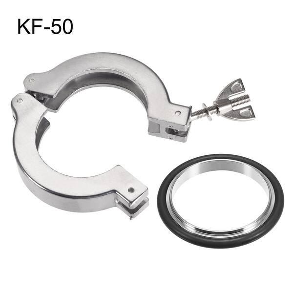 2 Pcs Vacuum Clamp 90mm x 60mm KF50 Clamp Wing Nut w Center Ring ...