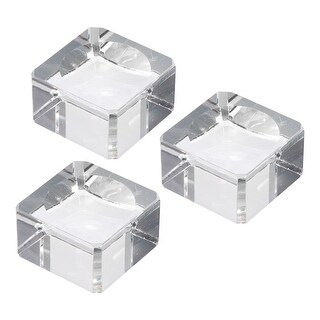 Crystal LED Displays Base Stand Holders 30x30x16mm Transparent Pack of ...
