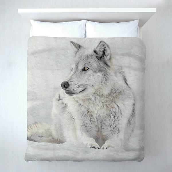 wolf bed throw