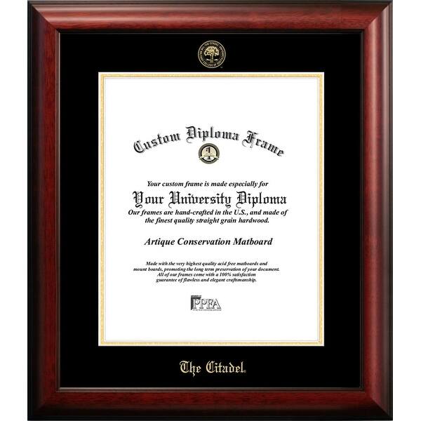 The Citadel 16w x 20h Gold Embossed Diploma Frame - Bed Bath & Beyond ...