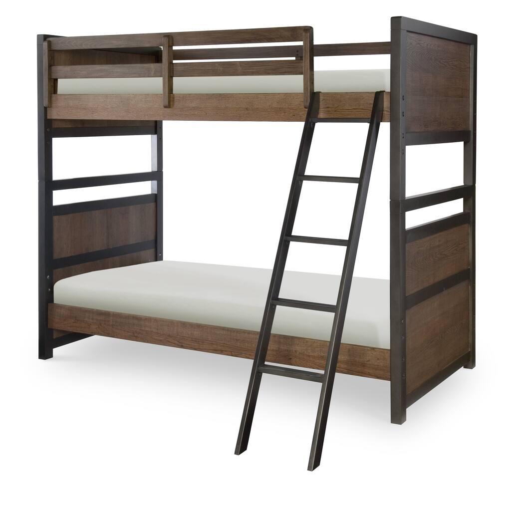 Fulton County Complete Twin Over Twin Bunk Bed, Tawny Brown - Overstock ...