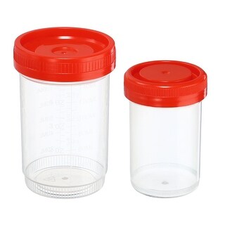 90mL 150mL Sample Cups Sample Containers Leak Proof Screw Cap for Lab ...