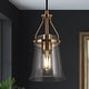 Haye Modern Gold 1-Light Mini Glass Pendant Light for Kitchen Island ...