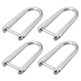 D-Rings Screw in Shackle, 4Pcs 45mm Horseshoe U Shape D Ring for Bag ...