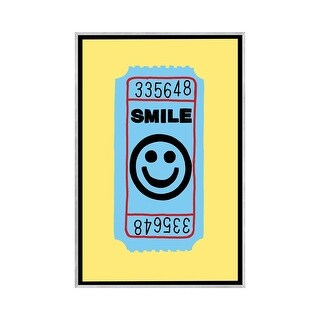 iCanvas "Smile Ticket" by Jaymie Metz Framed - Bed Bath & Beyond - 37750561