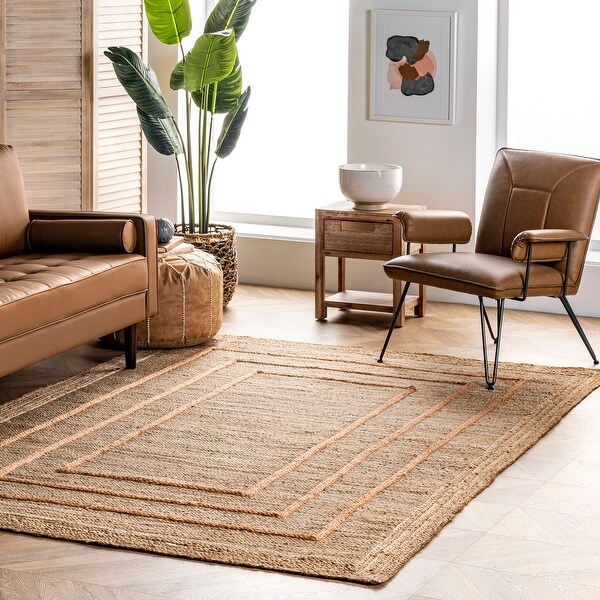 Arvin Olano x Rugs USA Patricia Jute and Wool Area Rug - Bed Bath ...
