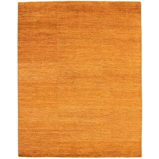 ECARPETGALLERY Hand-knotted Pak Finest Gabbeh Burnt Orange Wool Rug - 8 ...