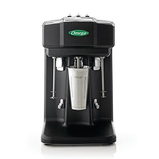 Omega Triple Spindle Milkshake Maker with (3) 28oz Stainless Steel ...