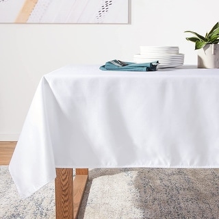 Violet Linen Luxury Hotel Solid Pattern Tablecloth - 72" X 72" - Bed ...