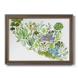 Succulent Field II Premium Framed Canvas- Ready to Hang - Bed Bath ...