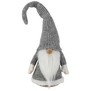 14" Gray and White Standing Gnome Christmas Figure - Bed Bath & Beyond ...