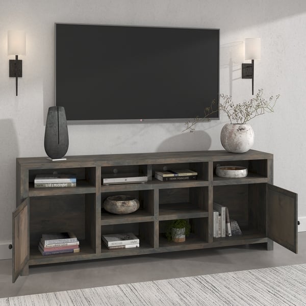 Bridgevine Home Joshua Creek 84 inch TV Stand Console for TVs up to 95 ...