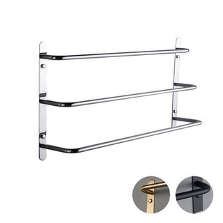 Stainless Steel Hand Polishing Finished Three Stagger Layers Towel Bars ...
