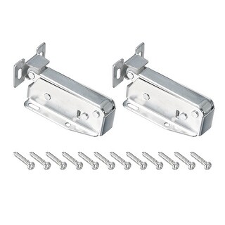 Automatic Spring Loaded Push to Open Door Catch Touch Lock 58mm Silver ...