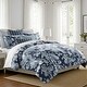 Alexandria Indigo Cotton Comforter Set 8 Piece - Bed Bath & Beyond ...