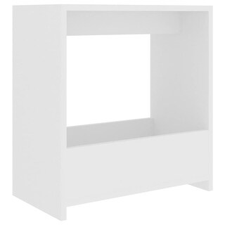 vidaXL Side Table White 20"x10.2"x20" Chipboard - Bed Bath & Beyond ...