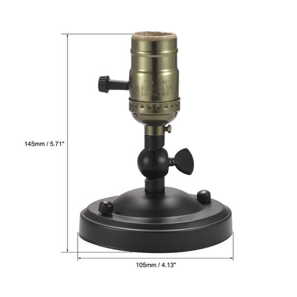 Wall Sconce Lighting Adjustable E26/E27 Base 3-Way Bronze Lamp Socket ...