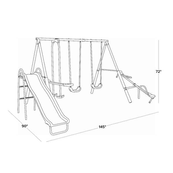 swing set drawing easy
