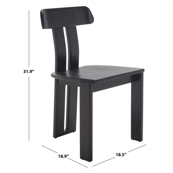 SAFAVIEH Home Collection Cayde Wood Dining Chair - 19"W x 19"D x 32"H ...