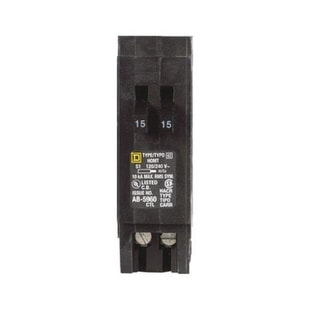 Square D HOMT1515CP Tandem Circuit Breaker, 15 Amp - Bed Bath & Beyond ...
