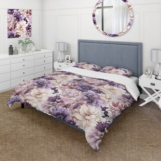 Designart "Ethereal Floral Delight Victorian Pattern III" Cottage ...