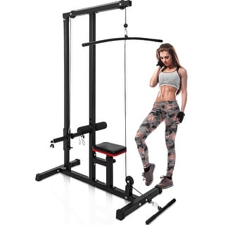 Pulldown Machine Low Row Cable Pull Down Fitness Station Home Gym - Bed ...