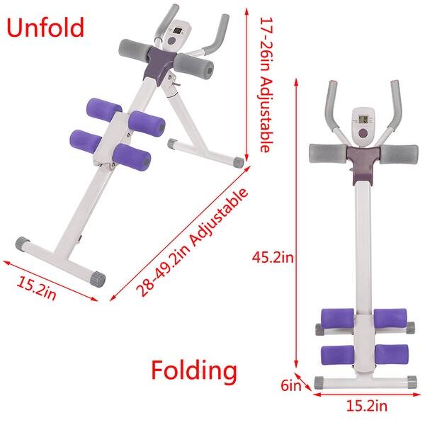 Abdominal Device Height Adjustable Trainer Whole Body Workout Machine ...