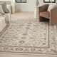 HomeRoots 8' x 10' Cream Floral Distressed Area Rug - 8' x 10' - Bed ...