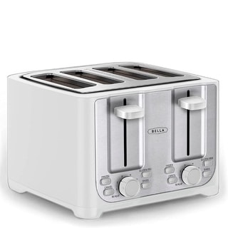 4 Slice Toaster with Auto Shut Off - Extra Wide Slots & Removable Crumb ...
