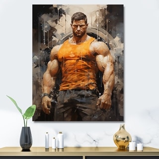 Designart "Bodybuilding Eternal Strength II" Aerobic & Bodybuilding ...