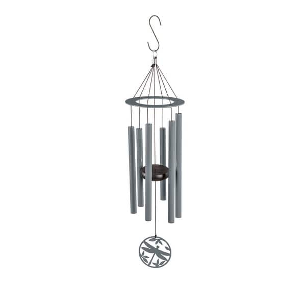 27 in. Laser Cut Metal Hand Tuned Wind Chime, Dragonfly, Scale "C ...