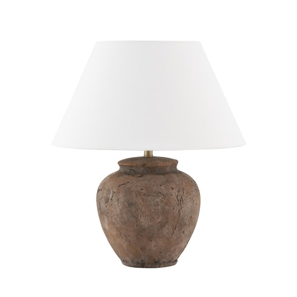 Rhodes 16" Table Lamp with Fabric Shade - Bed Bath & Beyond - 40795131