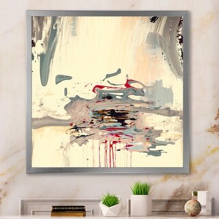Designart "Dancing Alone Minimal Abstract Painting" Abstract Painting ...