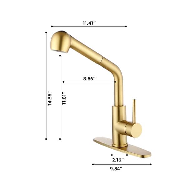 Pull Down Single Handle Kitchen Faucet With Side Spray - Bed Bath ...