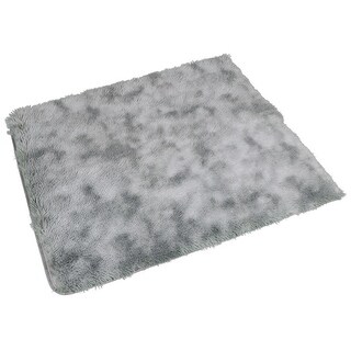 Fluffy Ultra Soft Cotton Indoor Modern Area Rug 4ft.X 5.3ft. - Grey - 4 ...