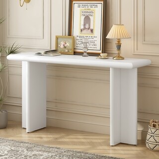Modern Entryway Table with L-Shaped Legs by Harper&Bright Designs - Bed ...