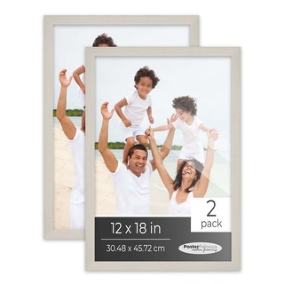 12x18 White Washed Picture Frame Set Pack of 2 12x18 Wood Picture ...
