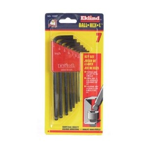 Eklind 13207 Ball Hex-L Key Set, Black Oxide, 7 Pieces - Bed Bath ...
