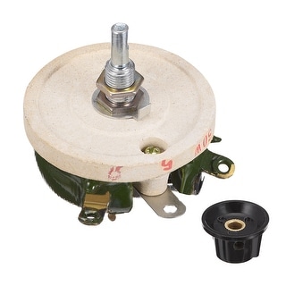 50W 5R Ohm Wirewound Ceramic Potentiometer Variable Rheostat Resistor ...