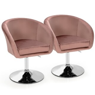 Vanity Chair Set of 2, Height Adjustable Modern Velvet Makeup Chair ...